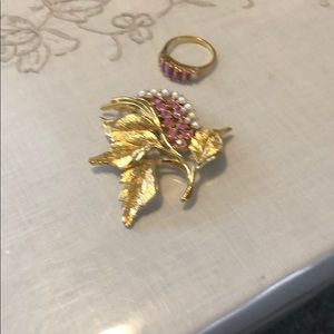 gerrys | Jewelry | Brooch Signed By Gerrys And Ring Size9 | Poshmark